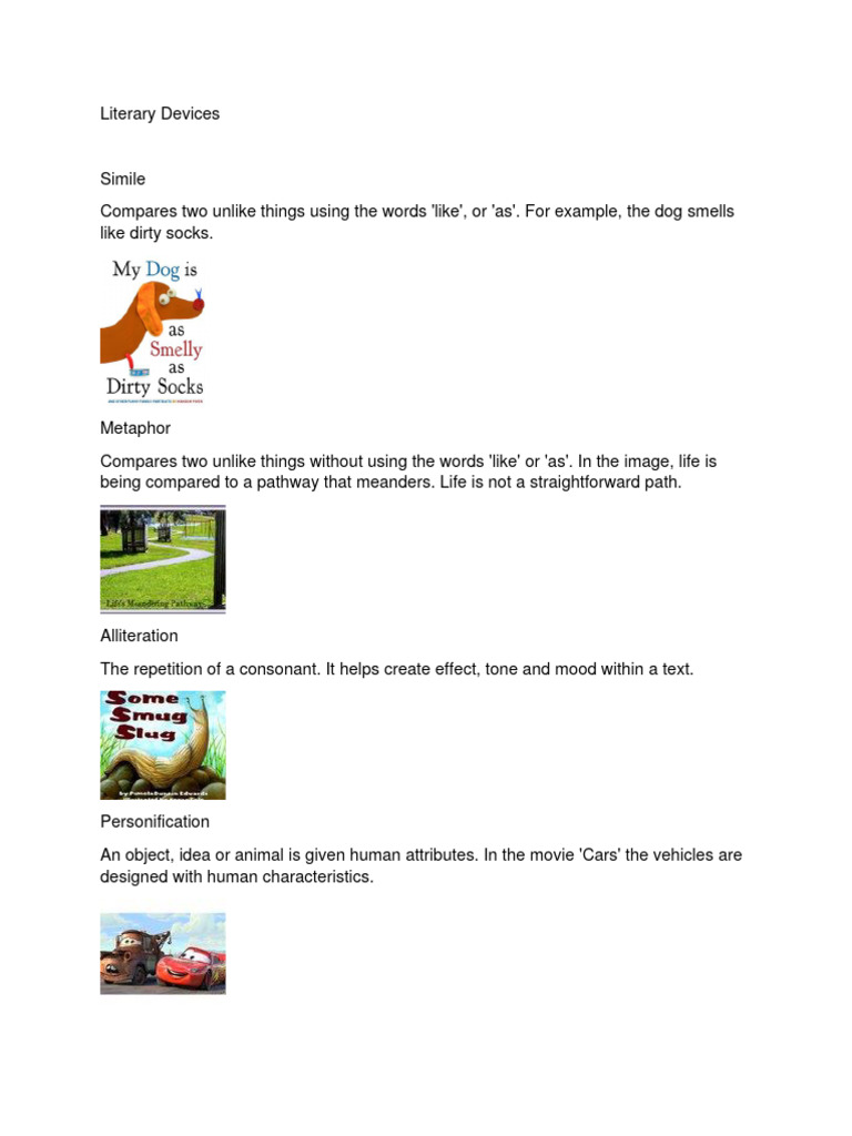 Literary Devices | PDF | Narration | Irony