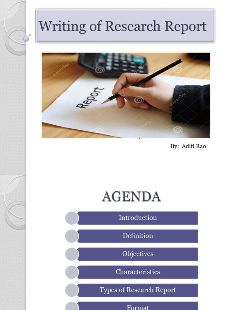 Writing of Research Report | PDF | Information | Science