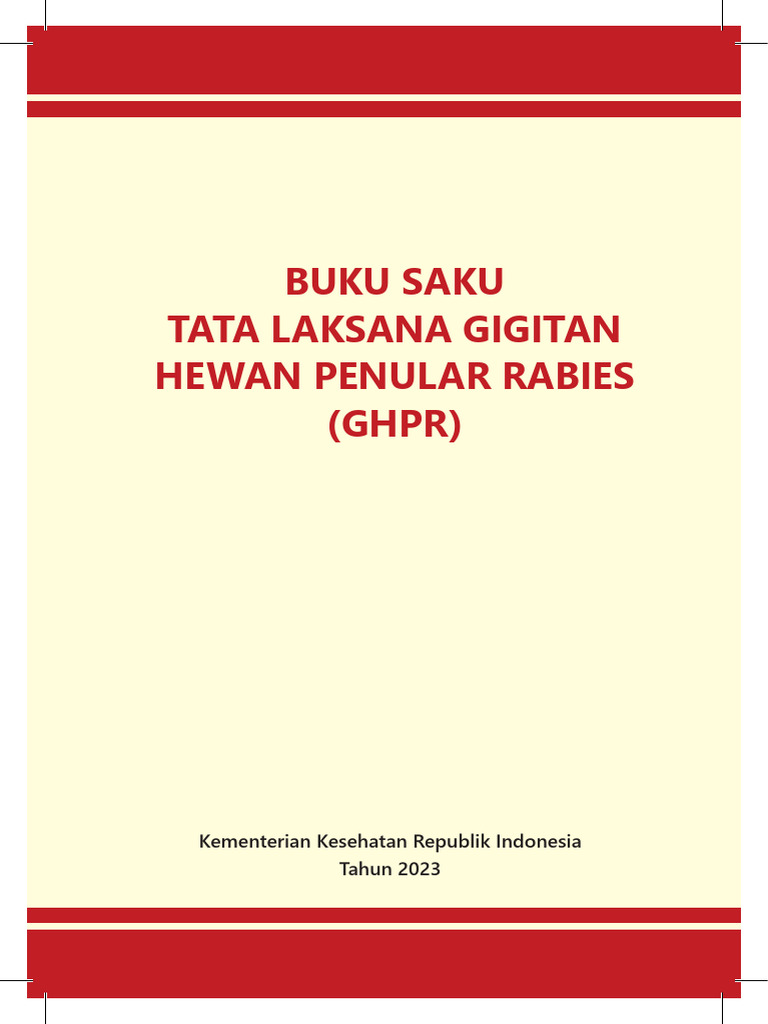 Buku Saku Tatalaksana Rabies 2023 | PDF