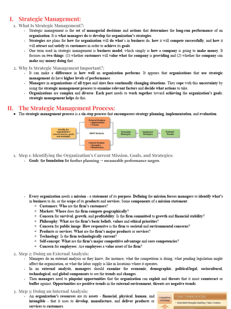 Chapter 5 Strategic Management Pdf Strategic Management