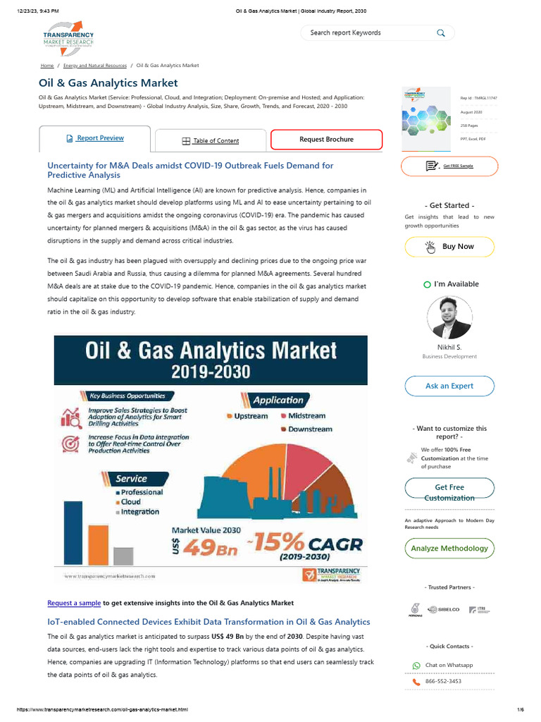 Oil & Gas Analytics Insights | PDF | Analytics | Natural Gas