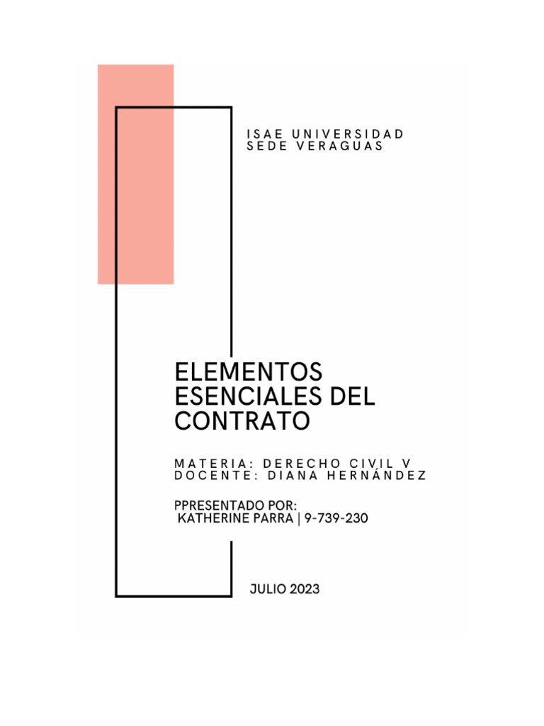 Elementos Esenciales Del Contrato Texto | PDF | Daños y perjuicios ...