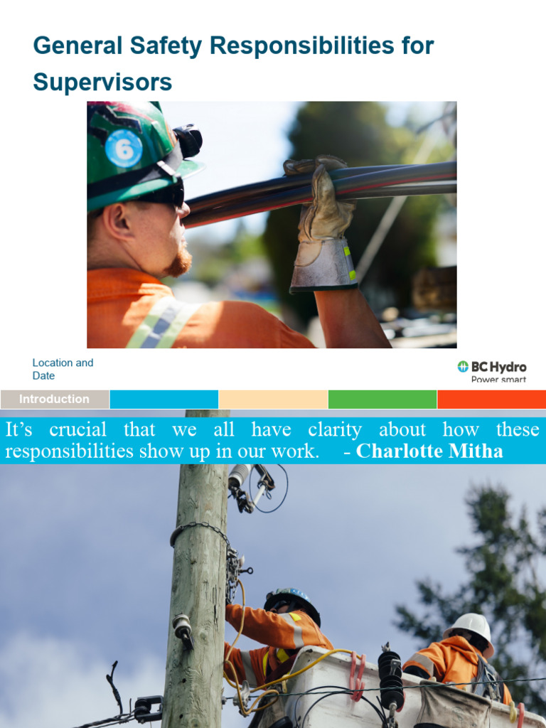 GSR Supervisor Presentation | PDF | Occupational Safety And Health | Labor