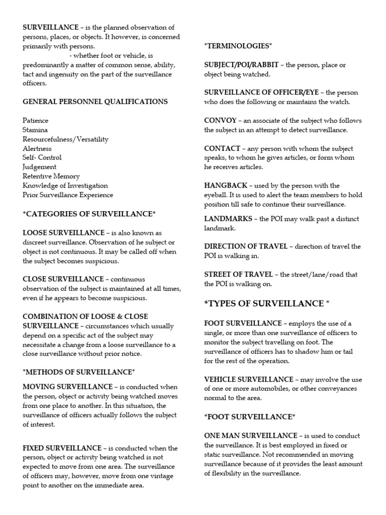Cdi Reviewer | PDF | Surveillance | Car