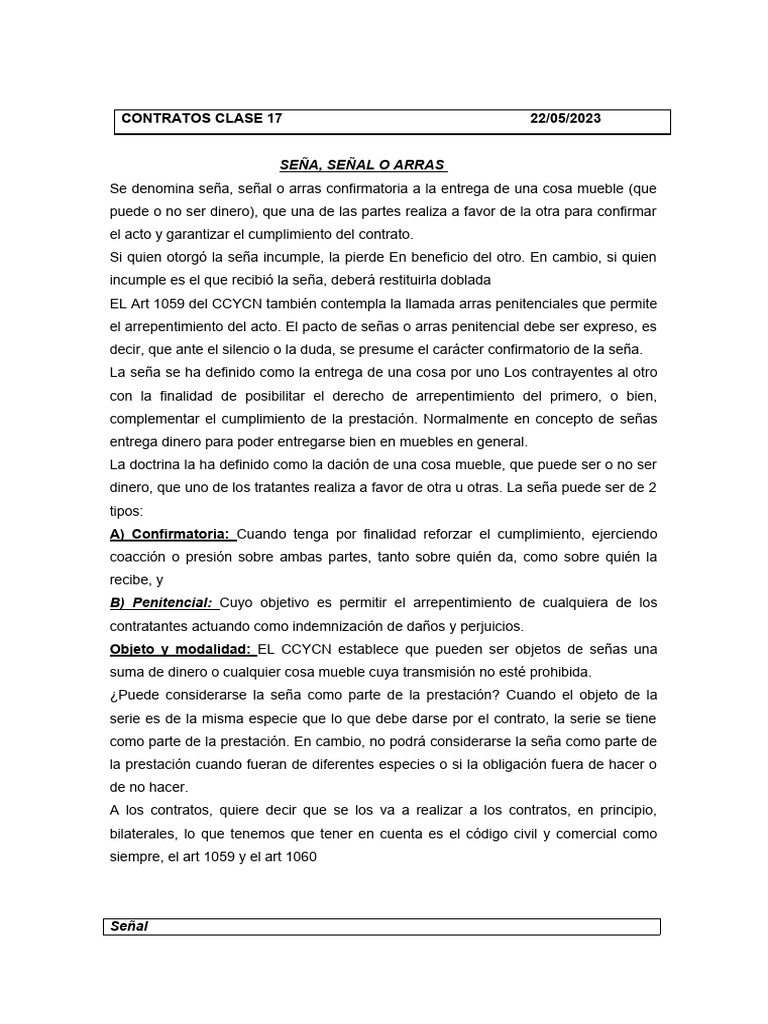 Clase 17 Contratos | PDF