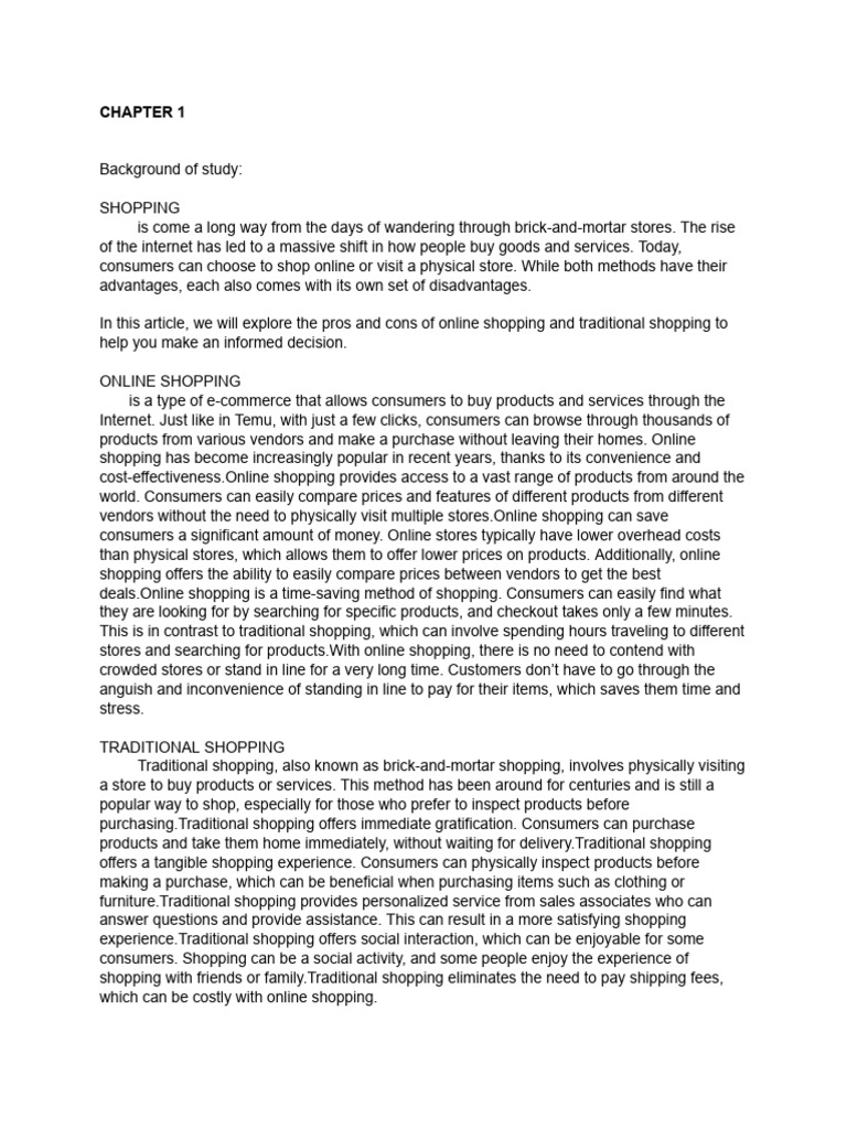 Chapter 1 1 | PDF | Online Shopping | Brick And Mortar