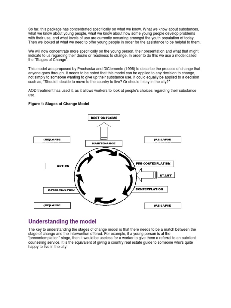 Understanding stages of change model | PDF | Motivation | Motivational