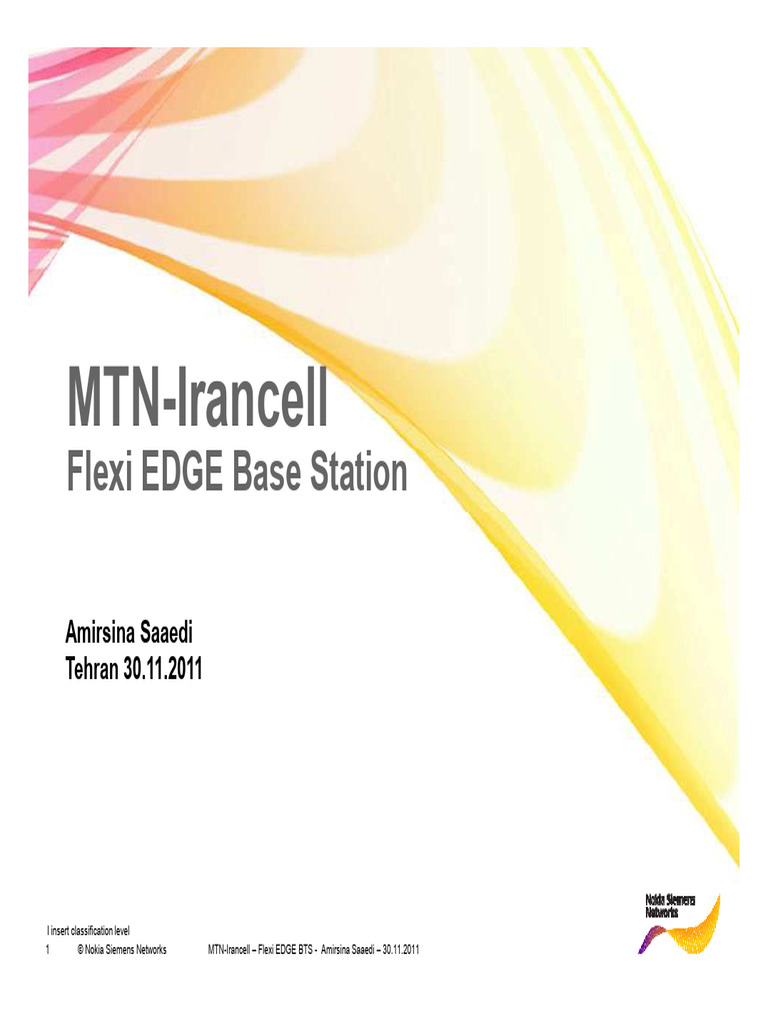 NSN Irancell - Flexi EDGE - Presenttaion | Download Free PDF | System On A Chip | Gsm