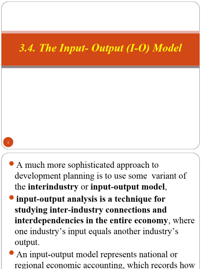 Input-Output Revised Two | Download Free PDF | Input–Output Model | Economics