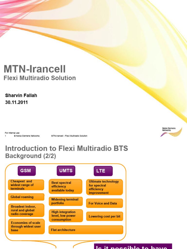 Flexi Multiradio BTS Overview | PDF | Lte (Telecommunication) | High Speed Packet Access