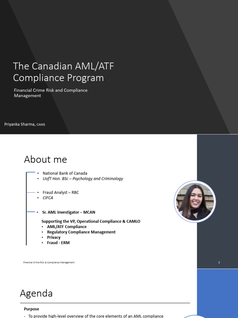 Canadian AML/ATF Compliance Guide | PDF | Money Laundering | Regulatory Compliance