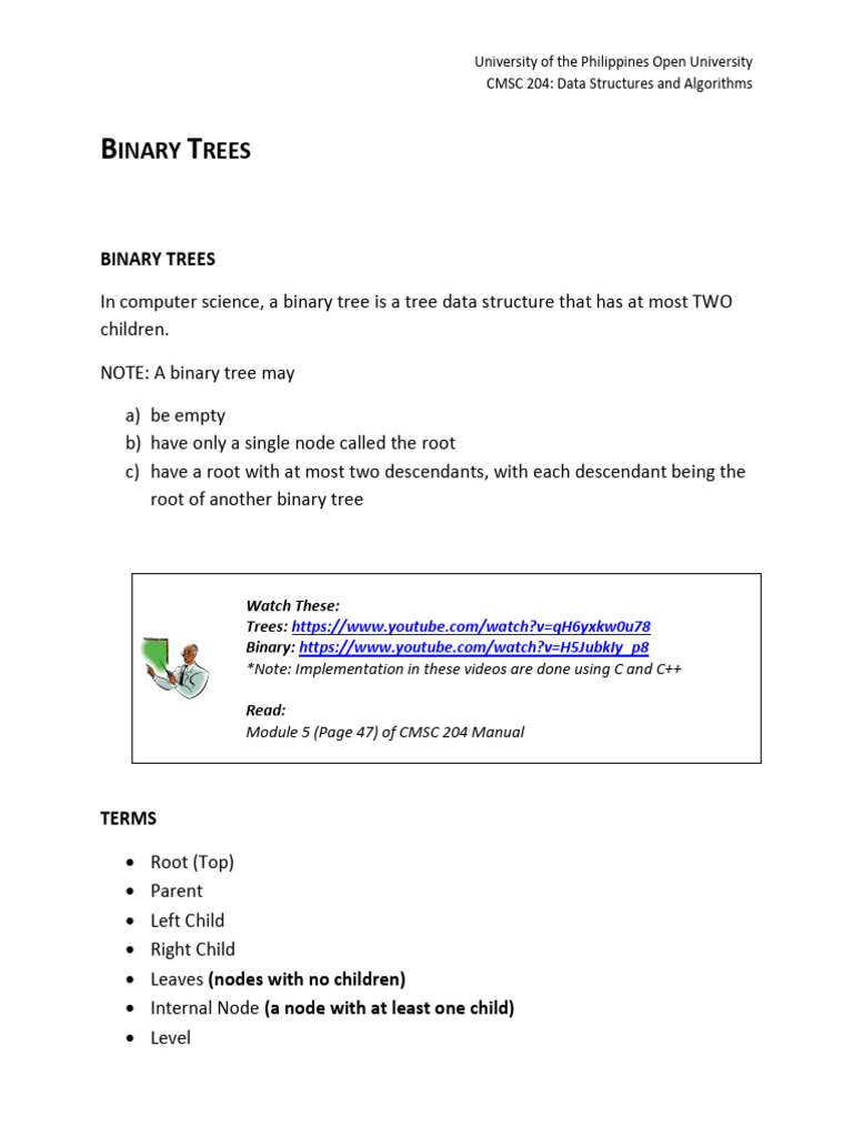 5 Binary Trees | PDF | Information Retrieval | Computer Data 5 Binary Trees | PDF | Information Retrieval | Computer Data