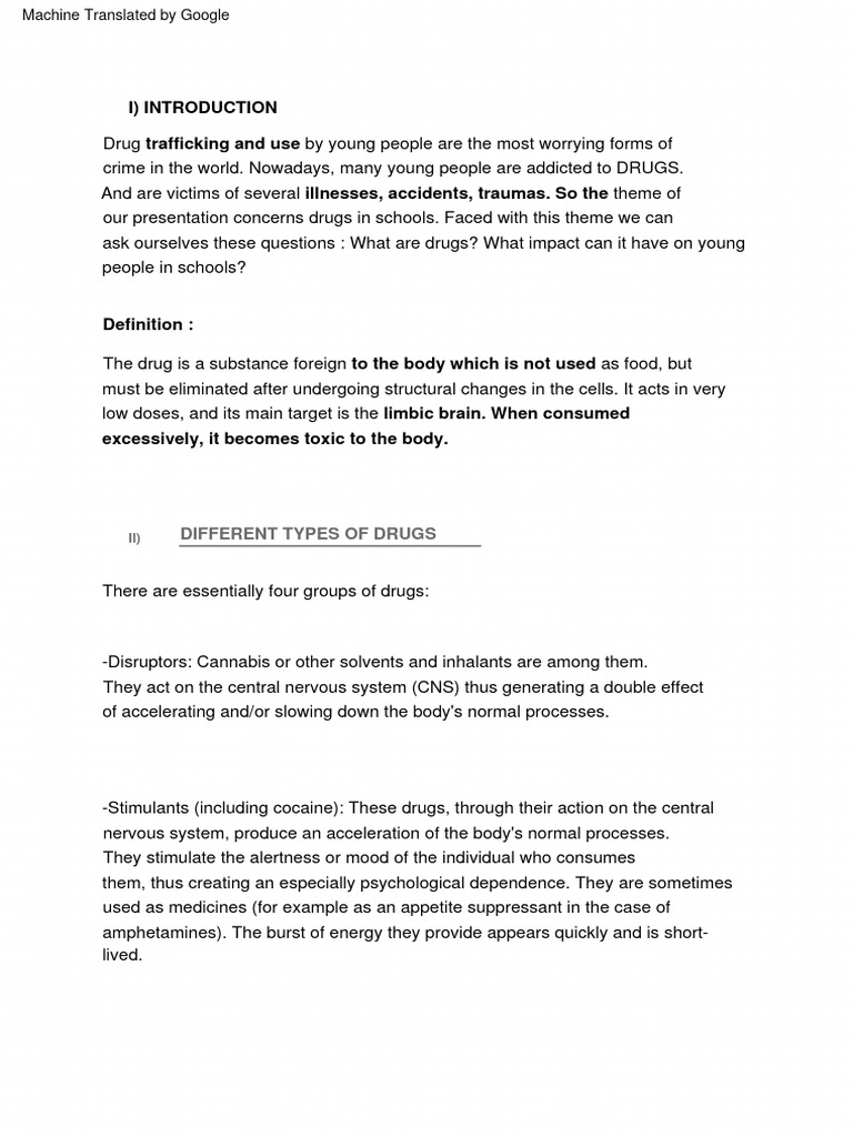 Expose Sur La Drogue | Download Free PDF | Drugs | Hallucinogen