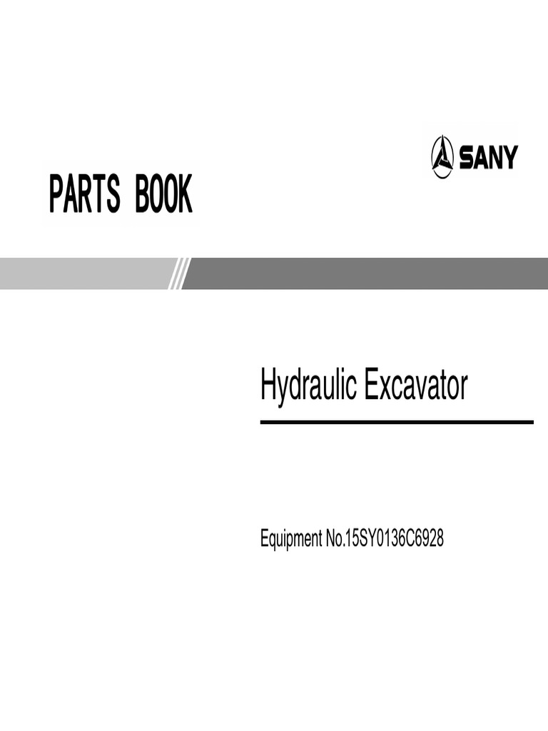 Catalogo de Peças - SANY | PDF | Pump | Engines