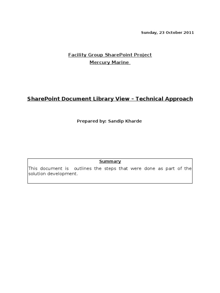 Technical Approach Document | Download Free PDF | Hyperlink | J Query