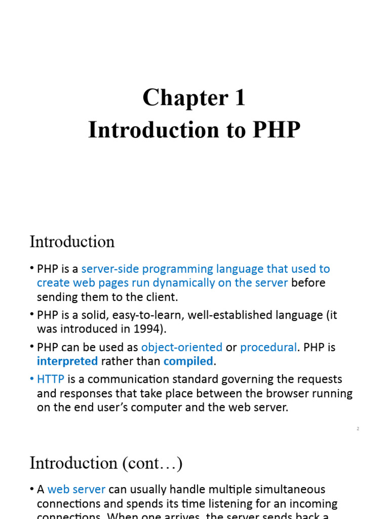 I Am Sharing - Chapter 1 Introduction To PHP - With You | PDF | Php | Networking