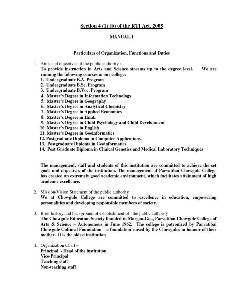 RTI Manual | PDF | Academic Degree | Undergraduate Education