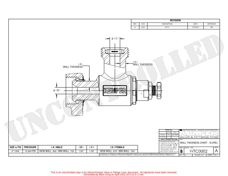 Kemper WTC0002 | PDF | Mechanical Engineering | Physical Sciences