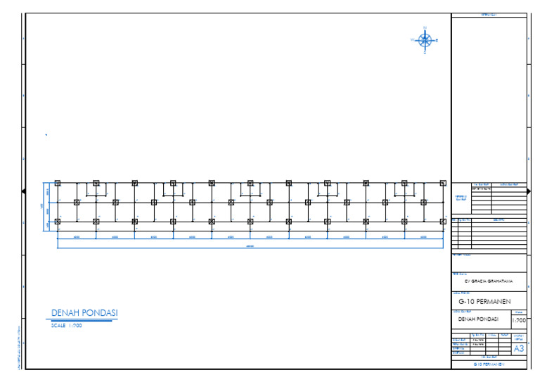 Denah Pondasi G10 | PDF