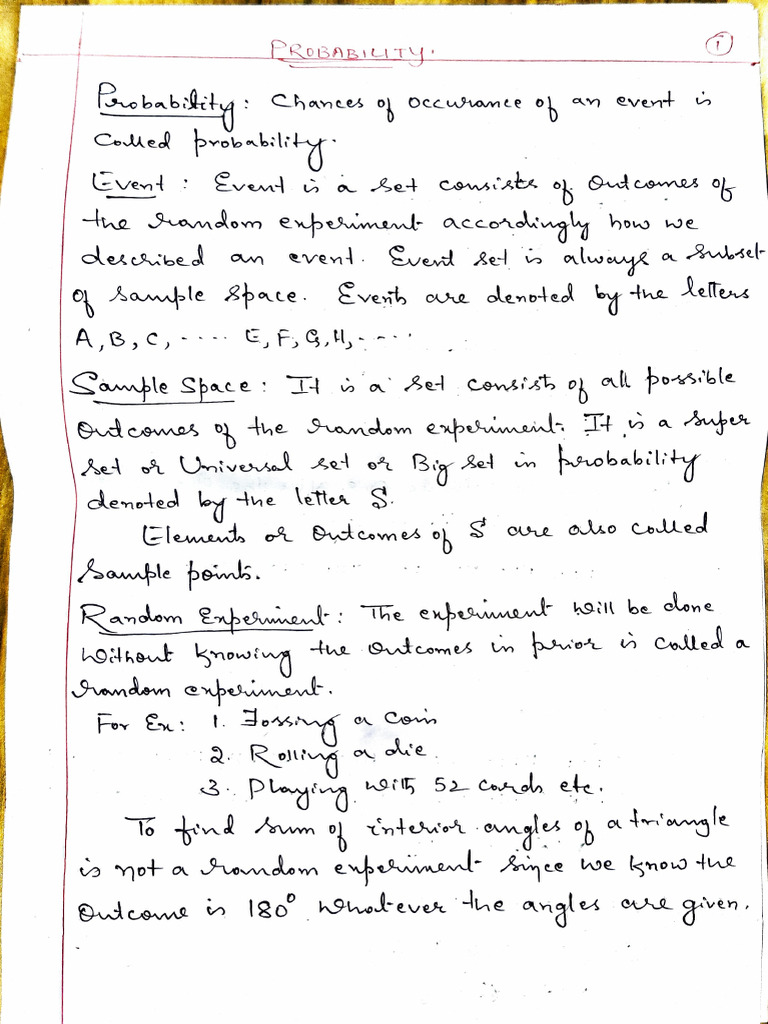 Understanding Probability Events | PDF