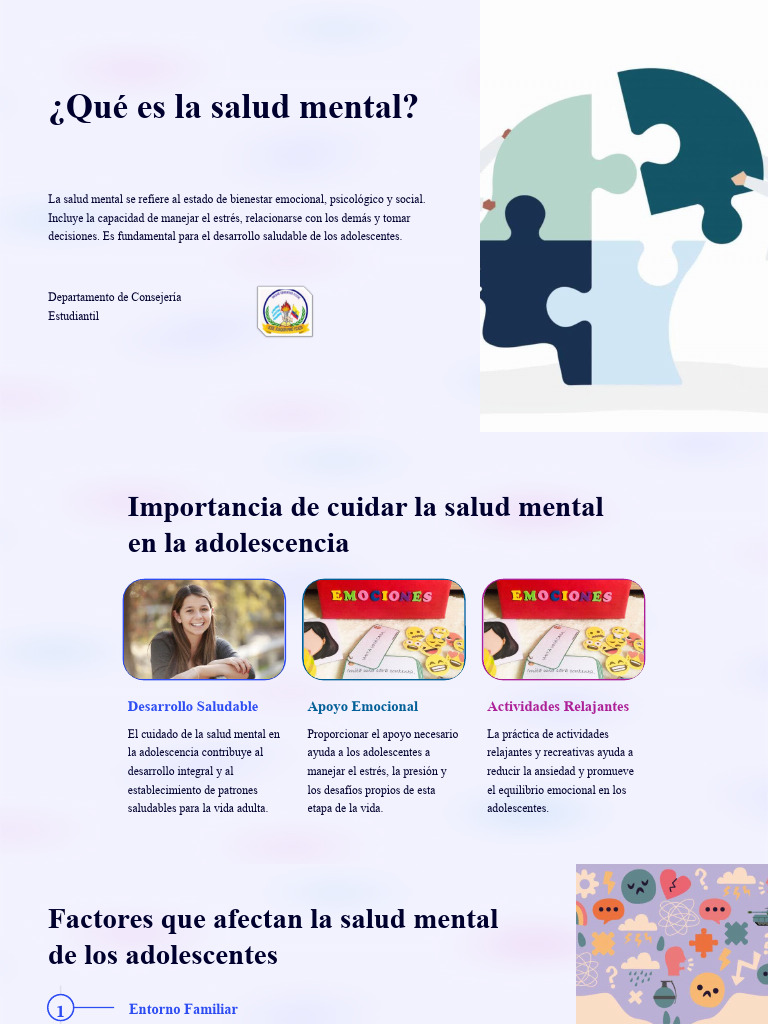 Que Es La Salud Mental | PDF | Salud mental | Las emociones