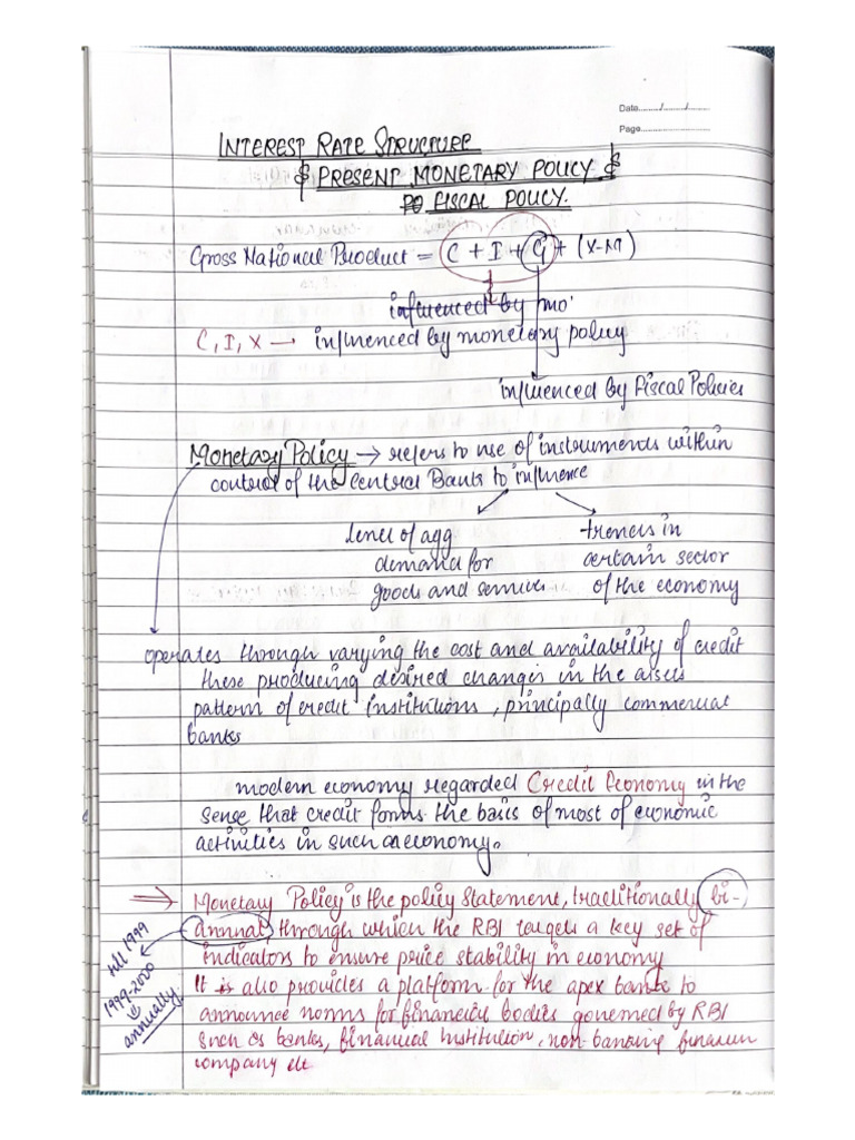 Interest Rate Structure | PDF