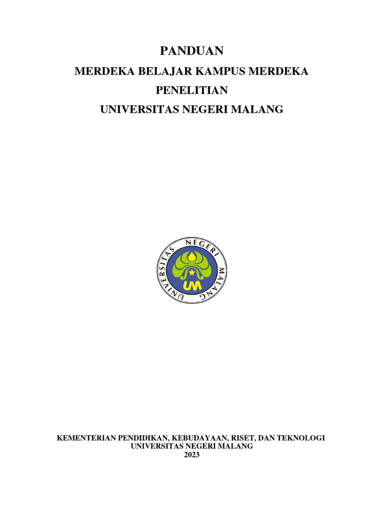 Panduan MBKM Penelitian UM 2023 | PDF