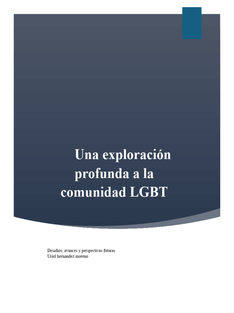 Comunidad LGBT | PDF | Estudios LGBTQIA+ | LGBT