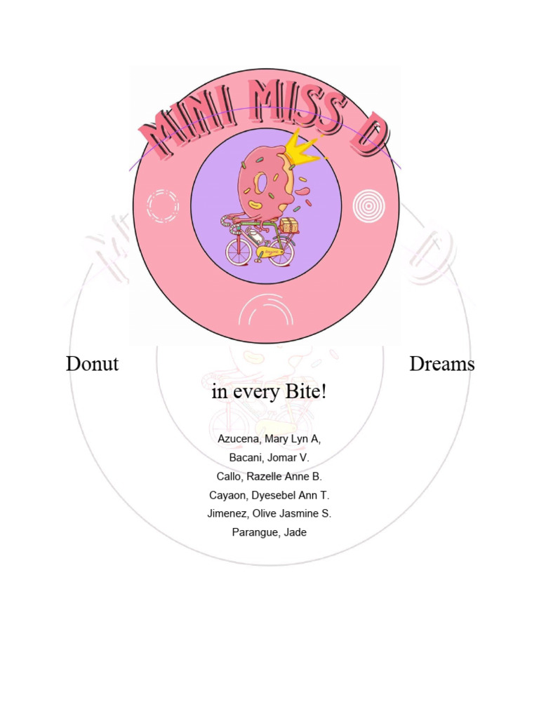 Mini Miss D Donut Dreams in Every Bite | PDF