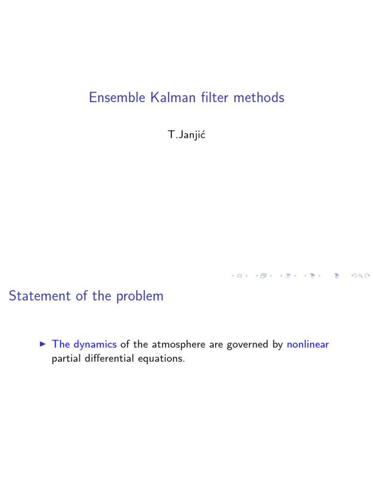Ensemble Kalman Filter en | PDF | Kalman Filter | Algebra