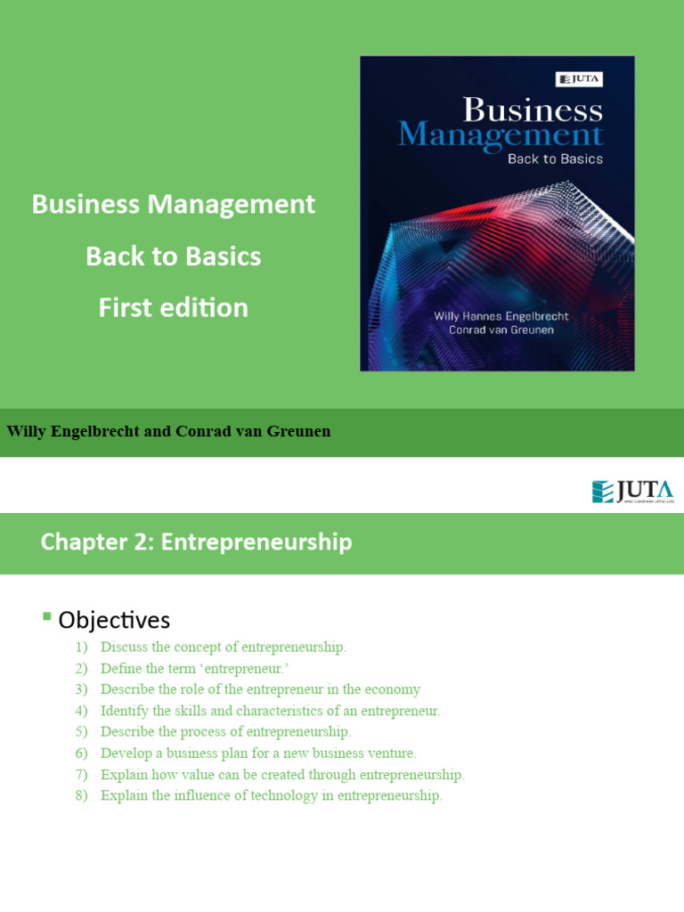 Business Management Chapter 2 | PDF | Entrepreneurship | Business