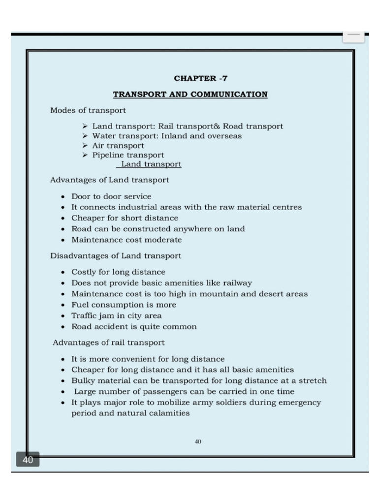 Transport and Communication | PDF