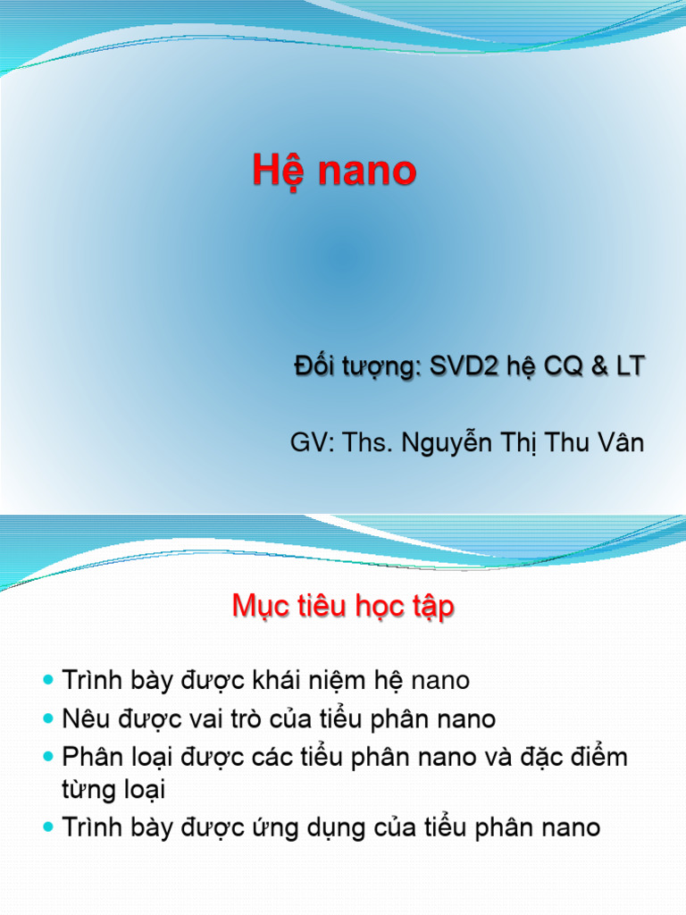 HỆ NANO | PDF
