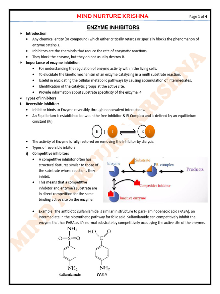 L-3 Enzyme Inhibitors | PDF | Enzyme Inhibitor | Enzyme