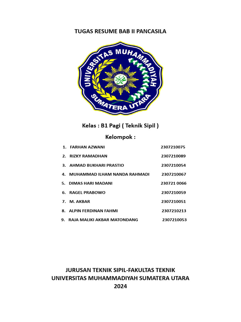 Pancasila Resume Bab Ii | PDF