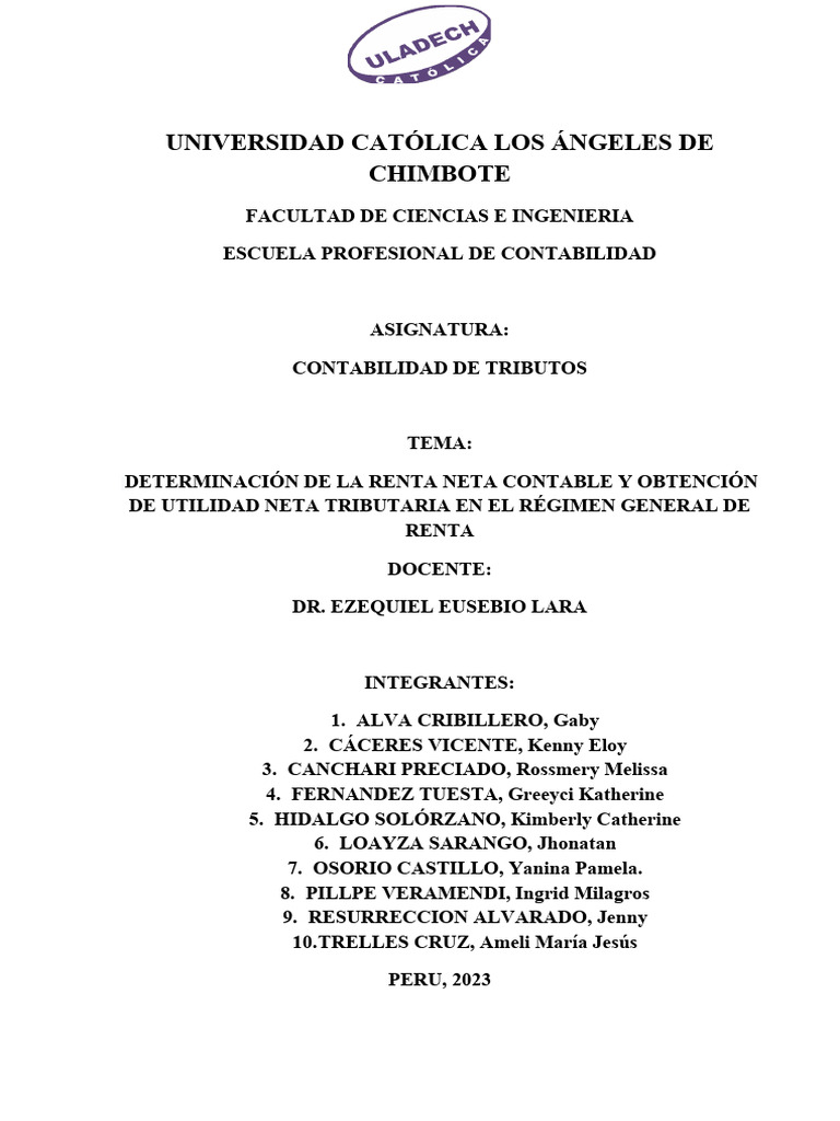 Caratula Conta de Tributos Actuaizado | Descargar gratis PDF ...