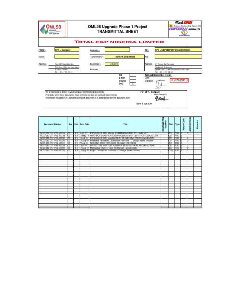 Mobilization Plan for Obite TC Tanks | PDF | Technology & Engineering