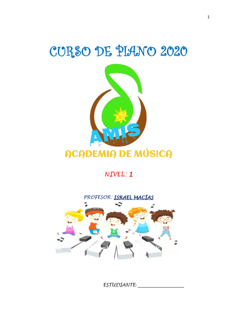 Curso de Piano Nivel 1: Aprendizaje Básico | PDF | Acorde (Música ...