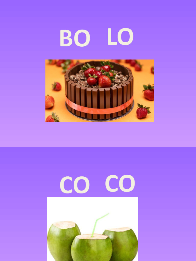 Bo, Co, Do Palavras Desenho | PDF