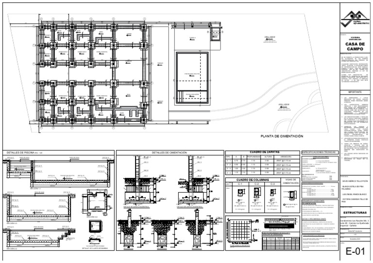 03.estructuras - Cimentación - A1 | PDF