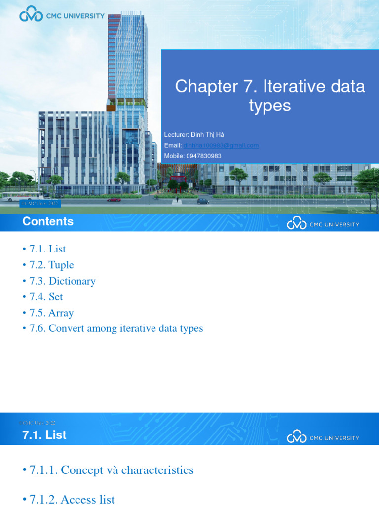 Chapter 7 - Iterative - Data Types - Part1 | PDF | Data Type | Computer Engineering