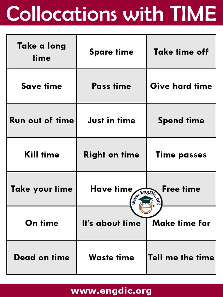 Collocations With Time | PDF | Foreign Language Studies