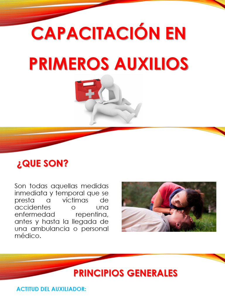 Capacitacion en Primeros Auxilios | Descargar gratis PDF | Primeros auxilios | Herida