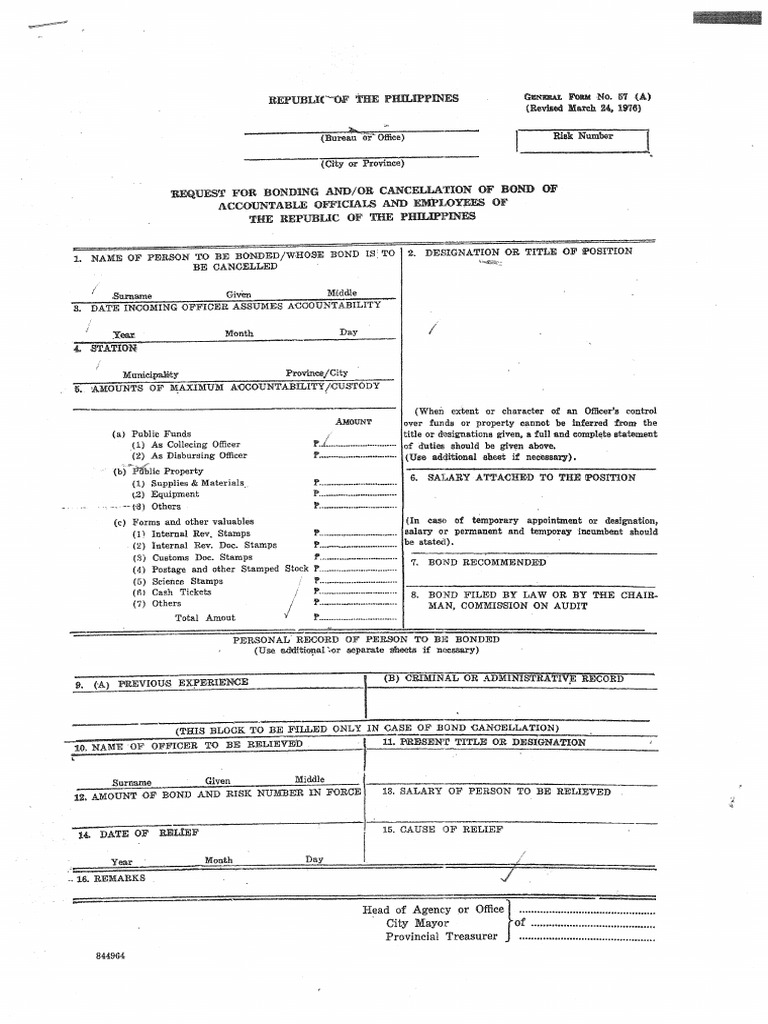 General Form 57A | PDF