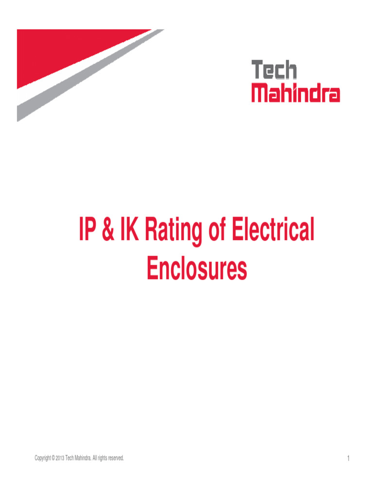 IP & IK Rating of Electrical Enclosures | PDF | Electricity | Electrical Engineering
