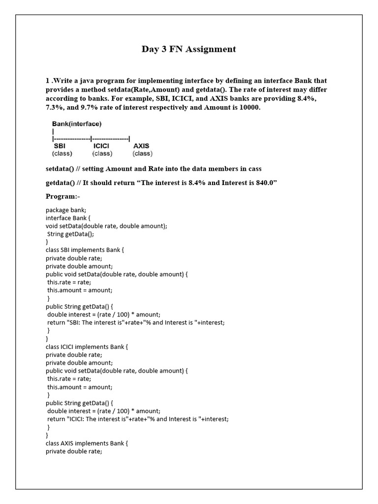 Day 3 FN Assignment | PDF | Area | Inheritance (Object Oriented ...