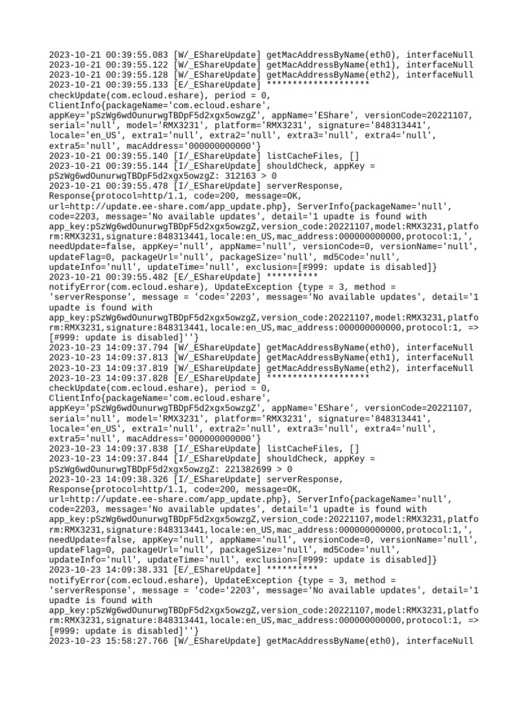 Update Log | PDF | Computing | Telecommunications