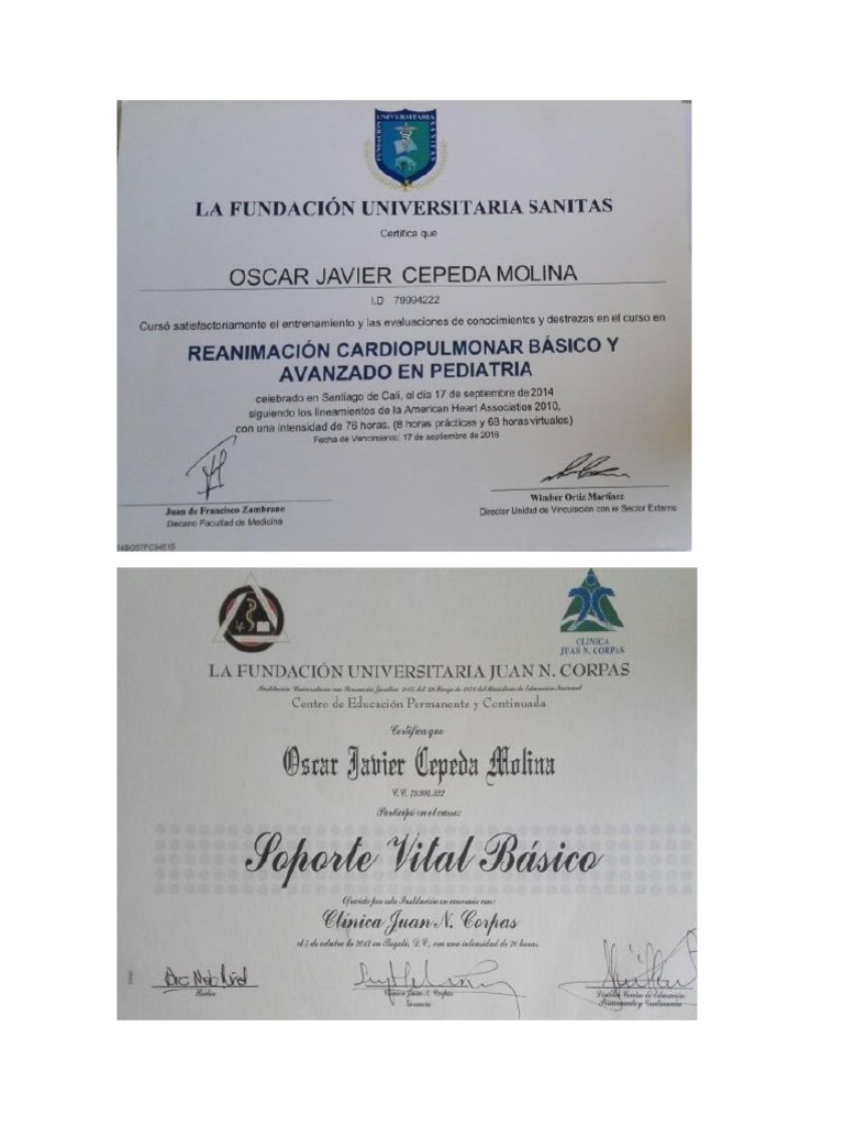 6. Certificados academicos CURSOS | PDF