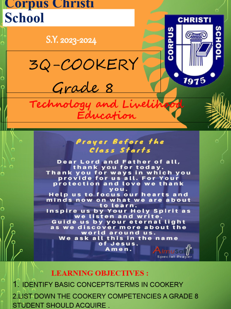 Basic Concepts in Cookery - Teacher | PDF | Cooking | Science
