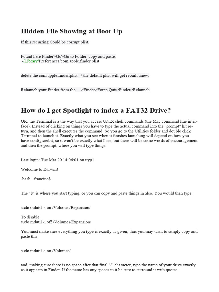 Mac Solutions | PDF | Sudo | Finder (Software)